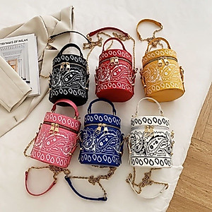 BVWEY Ethnic Style Bucket Bags Women's Crossbody Shoulder Bags Summer Beach Handbag