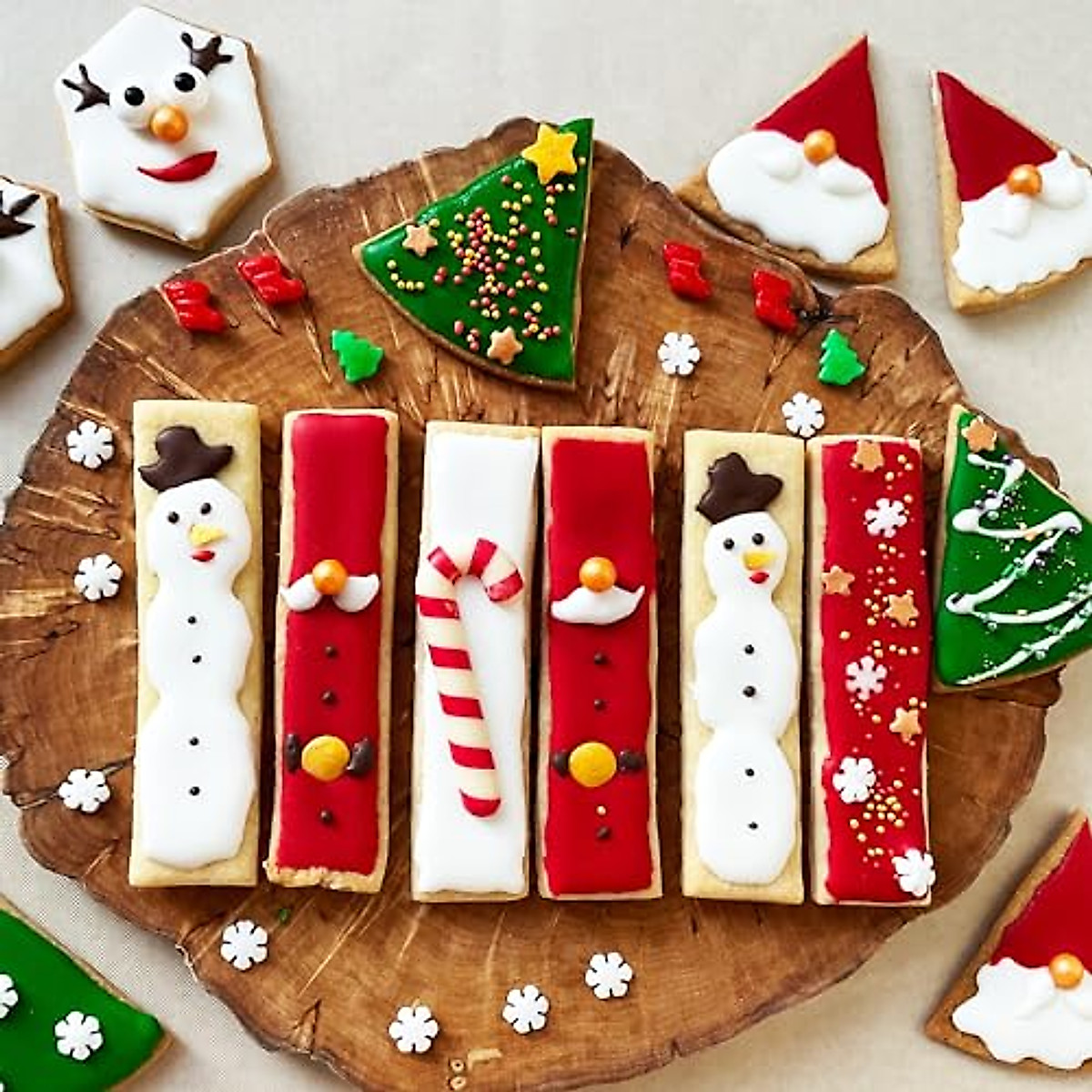 4 x 1 Inch Cookie Stick Cutter, Multi Cutter for 6 pieces, Rectangle-Shaped Dough, Fondant Multicutter (Cookie Sticks (4x1 inch))