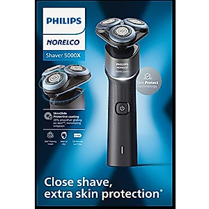 Philips Norelco Exclusive Shaver 5000X, Rechargeable Wet & Dry Shaver with Precision Trimmer and Storage Pouch, X5006/85