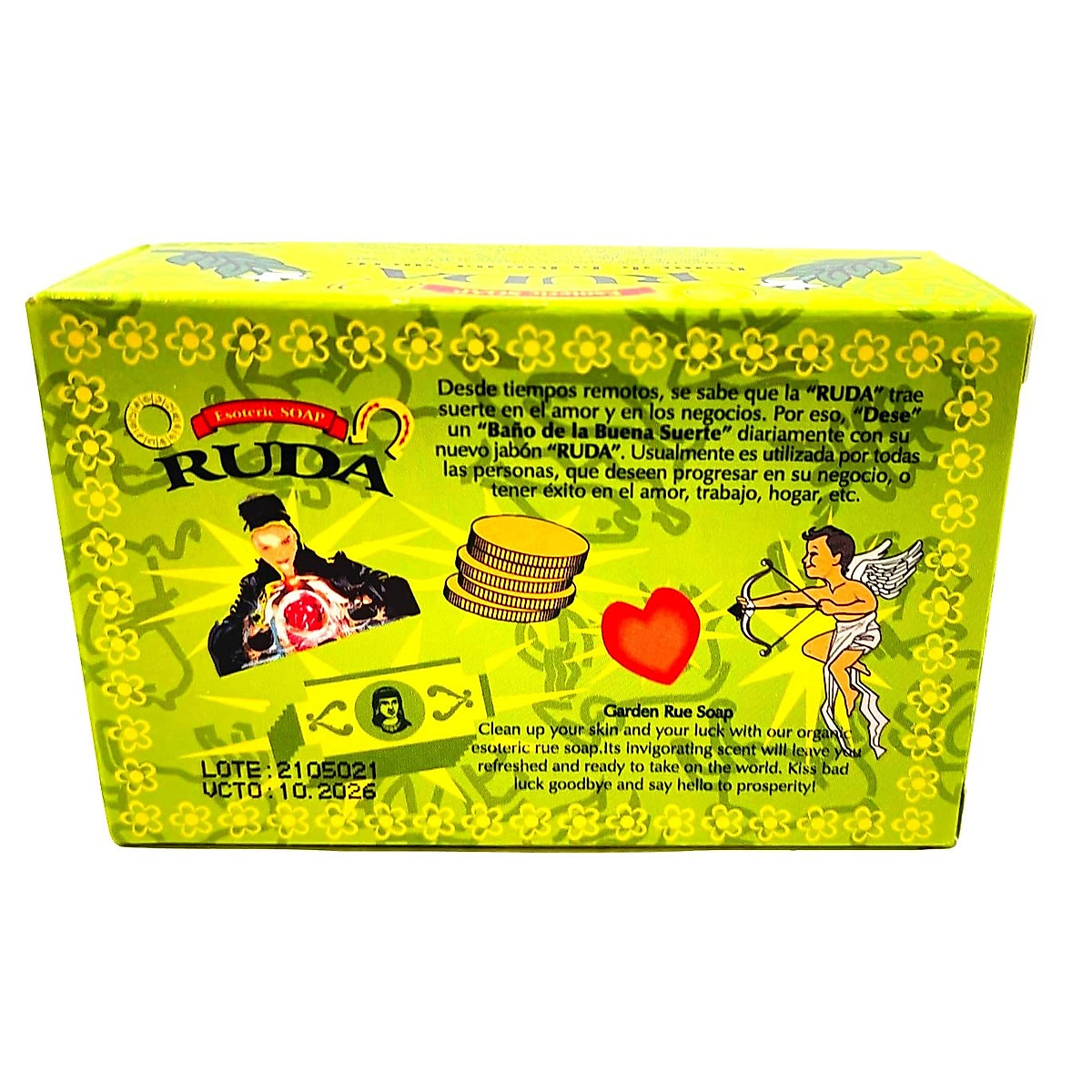 Nuestra Salud - Rue Herb Soap Bar - Gentle Moisturizing Action for Hand, Face, and Body - 100% Natural and Organic Soap for Healthy Skin