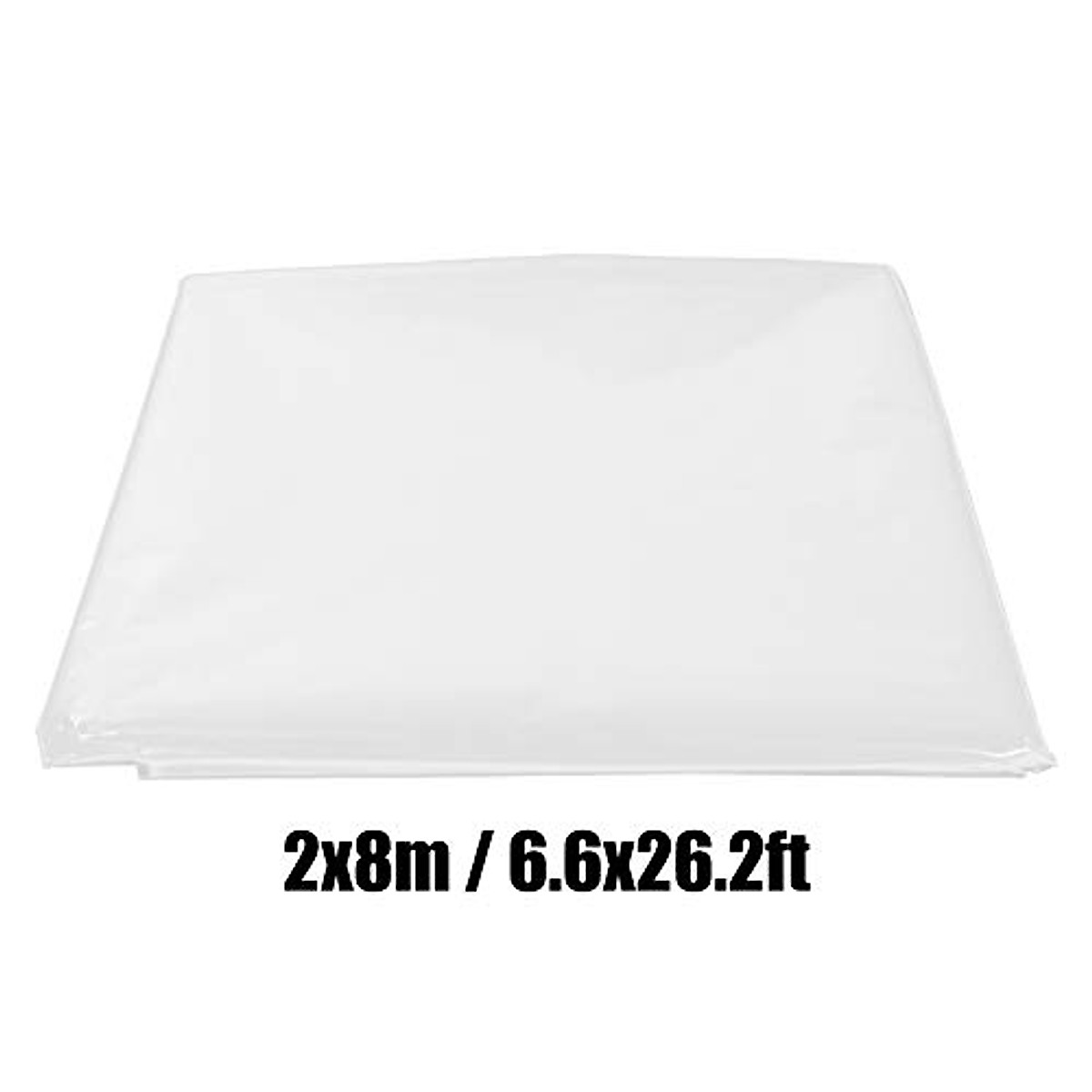 Greenhouse Plastic Film, Clear Green House Sheeting Cover Resistant Film Hoop Transparent Supply Keep Warm for Cold Frost Protector Plant Vegetables Agriculture Garden Horticulture Farms 6.6 x 26.2 FT