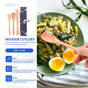 1 Set Wooden Fork Spoon Exquisite Cutlery Kit Wooden Cutlery Wooden Spoon Fork Kit Steak Eating Cutlery Home Tableware Kit Food Flatware Household Flatware Steak Cutter