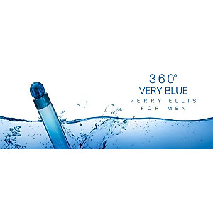 Perry Ellis Fragrances 360 Very Blue for Men, Deodorizing Body Spray, 6.8 Fluid Ounce