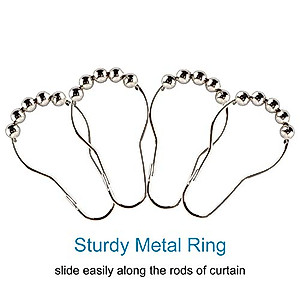 Bsagve 3 Pack Hanging Mesh Shower Caddy Organizer with 6 Pockets, Shower Curtain Rod/Liner Hook Fabric Storage Bag Bathroom Door Hanger, Dorm RV Space Saving, Kids Bath Toy Organizers with 4 Rings