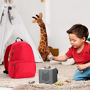 DDgro Carrying Storage Backpack for Toniebox Starter Set, Travel Bag for Toniebox, Tonie Characters, Headphone and Charging Station. (Red)