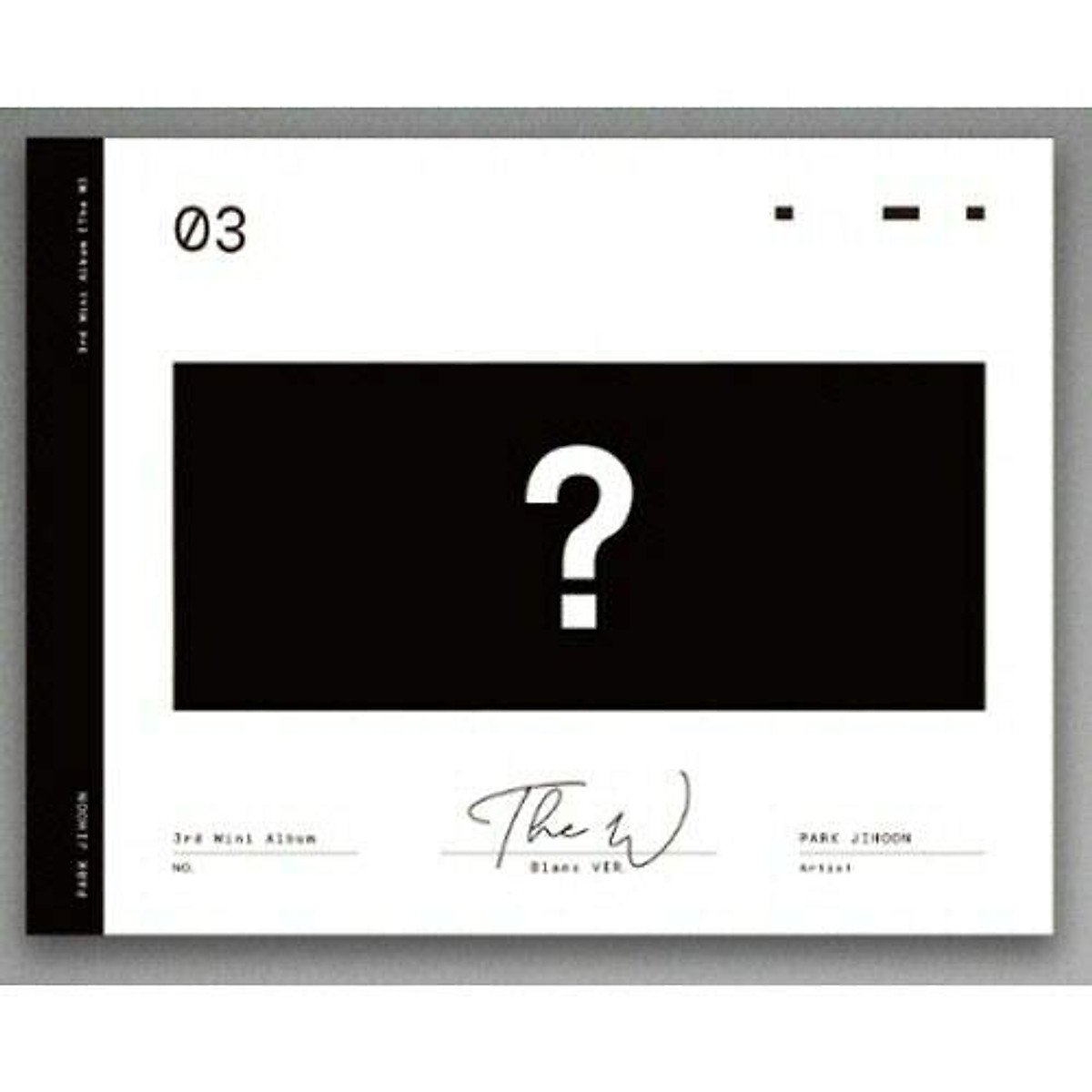 Park Jihoon 'The W' 3rd Mini Album Blanc Version CD+56p PhotoBook+1p PhotoCard+1p Special Card+Message PhotoCard+Tracking Kpop Sealed