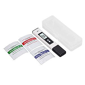 PH Detector Sensitive PH Meter Fast Speed White Backlit Display Alloy Probe for Aquaculture