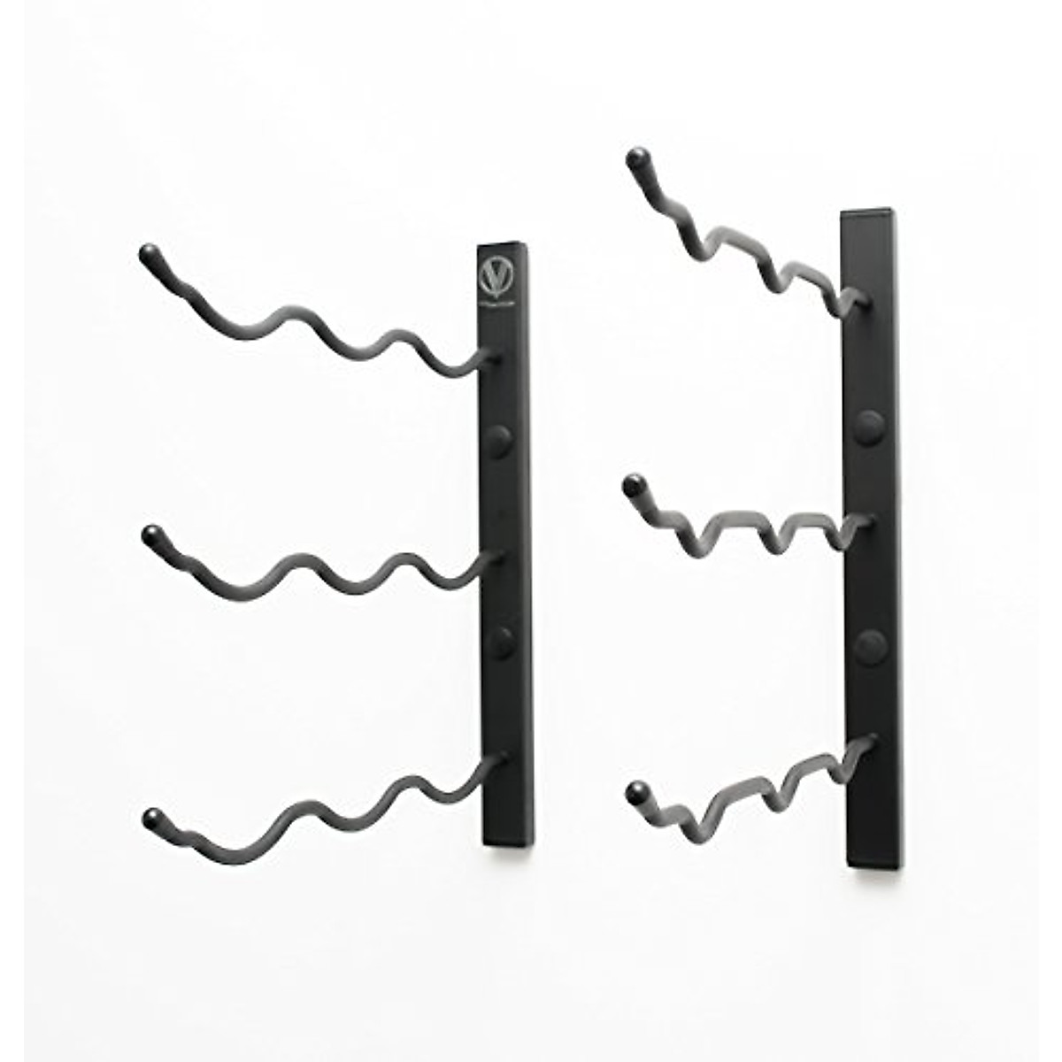 VintageView W Series (1 Ft) - 9 Bottle Wall Mounted Wine Rack (Satin Black) Stylish Modern Wine Storage with Label Forward Design