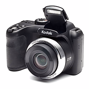 Kodak PIXPRO AZ252 Astro Zoom 16MP Digital Camera (Black) Bundle with 32GB SD Card and Case (3 Items)