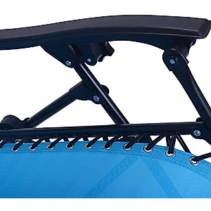 Topment Folding Patio Lawn Beach Recliner Outdoor Zero Gravity Lounge Chair, 1 PC, Blue