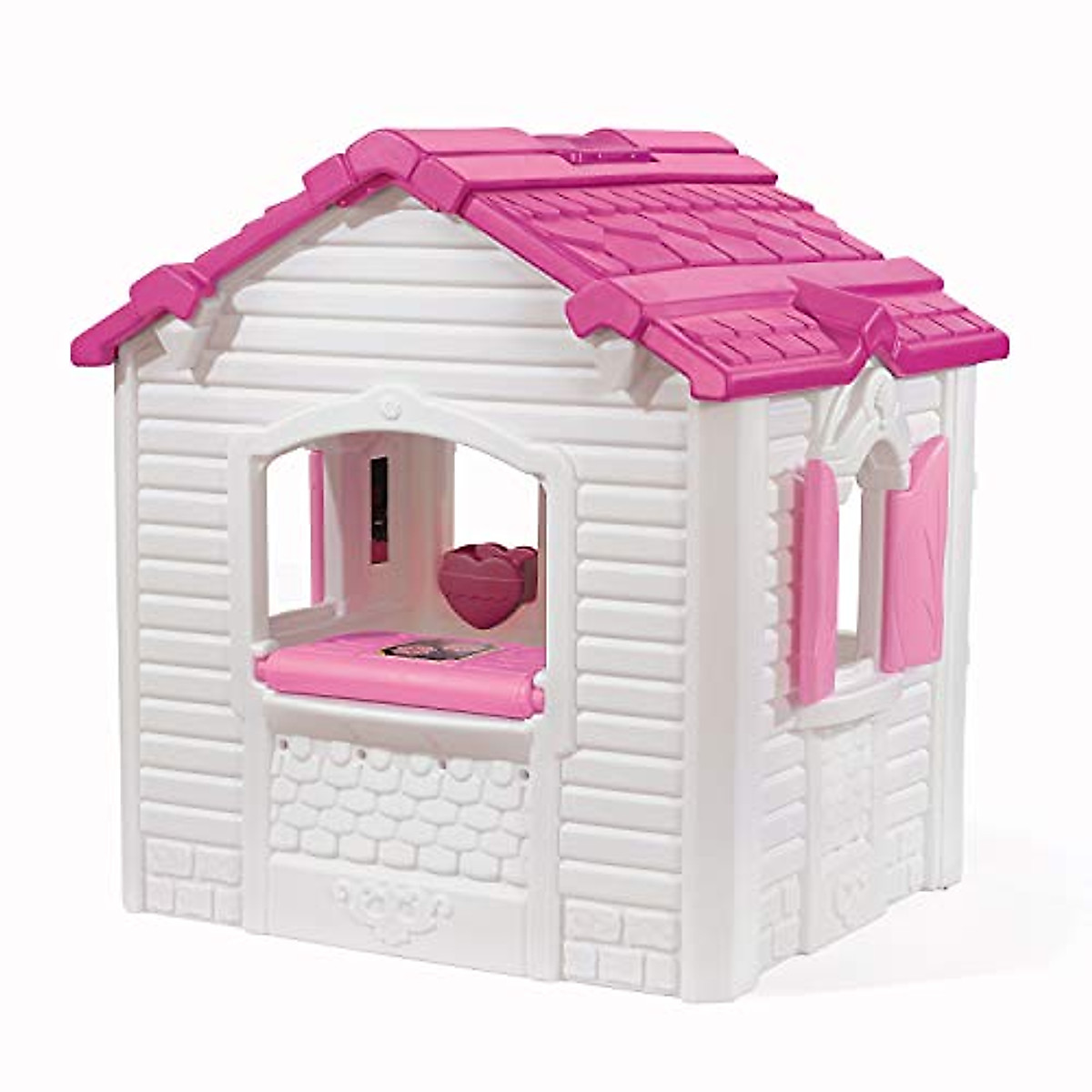 Step2 Sweetheart Kids Playhouse, Indoor/Outdoor Playset, Interactive Play with Sounds, Made of Durable Plastic, For Toddlers 1.5+ Years Old