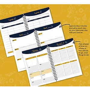 Travel Journal for Women- Vacation Planner- Travel Packing List- Travel Notebook with Budget Sheet, Diary, and Expense Tracker- Travel Journal for Couples-Vacation Journal- Summer Planner- Travel Gift