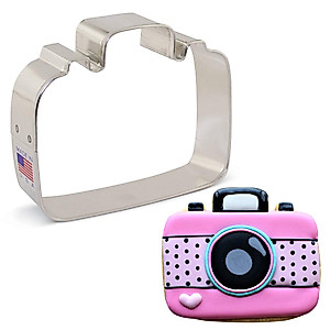 Camera Cookie Cutter, 3.75" Made in USA by Ann Clark