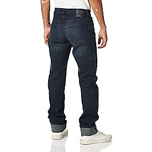 Nautica Men's 5 Pocket Straight Fit Stretch Jean, Pure Adriatic Sea Wash, 36W 32L