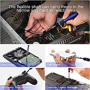 Electronic Screwdriver Set, 126 in 1 Computer Tool Kit with 112 Bits, Professional Cell Phone Repair Tool Kit for Laptop, PC, MacBook, iPhone, Tablet, PS4, Xbox, Game Console