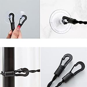 Ellylian Travel Clothesline Portable Retractable Clothesline With Hooks And Suction Cups Camping Accessories Cruise Essentials For Outdoor And Indoor Use