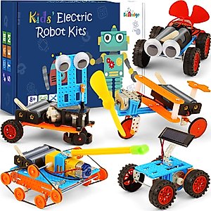 STEM Kits for Kids Age 6-8 8-12, 6 7 Year Old Boy Birthday Gift, Crafts for Boys Robot Building Kit 5-7, STEM Toys Science Experiments Activities Engineering Projects, Unique Gifts for 8 9 10 11 12 +