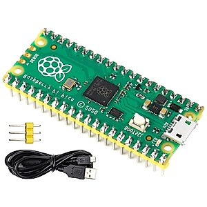 Pre-Soldered Header Raspberry Pi Pico MicrocontrollerDevelopment Board Based on Raspberry Pi RP2040 Chip,Dual-Core ARM Cortex M0+ Processor, Flexible Clock Running up to 133 MHz