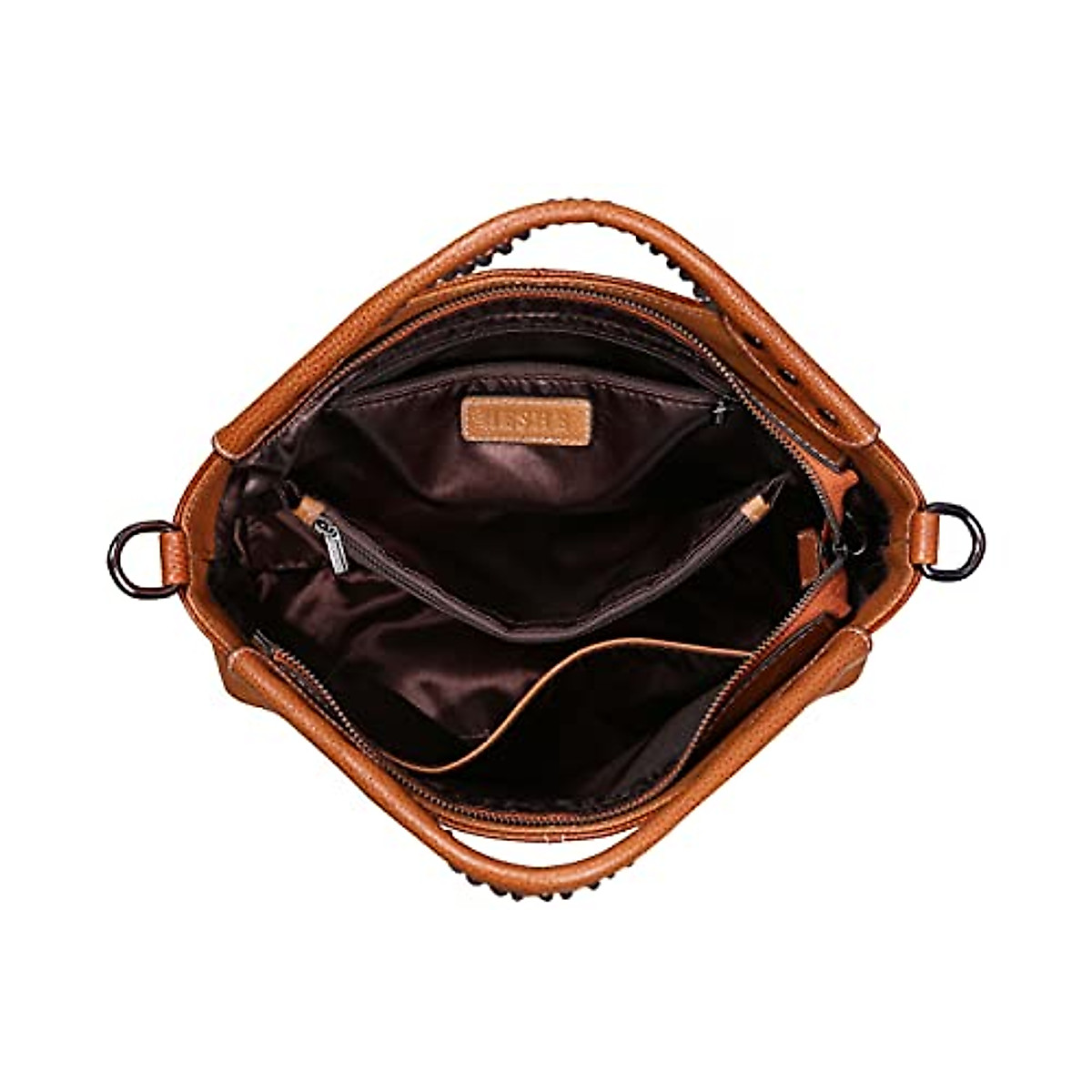 HESHE Genuine Leather Purses for Women Vintage Handbag Designer Satchel Ladies Shoulder Bag Crossbody Purse