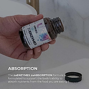 UMZU ZuEnzymes Digestive Enzymes Supplement | 21 Enzymes for Gut Health Support, Digestion & Nutrient Absorption | Helps Break Down Lactose, Carbs, Proteins & Fats (30 Day Supply | 30 Capsules)