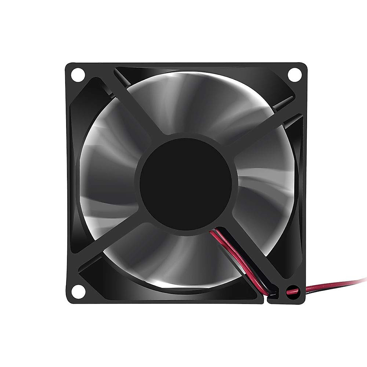 2Pcs 12V 3.14in 0.98in Fan 80mm x 80mm x 25mm Fan DC 12V 8025 Brushless Cooling Fan 80mm 25mm for Cooling PC Computer Case CPU Coolers Radiators 2pin