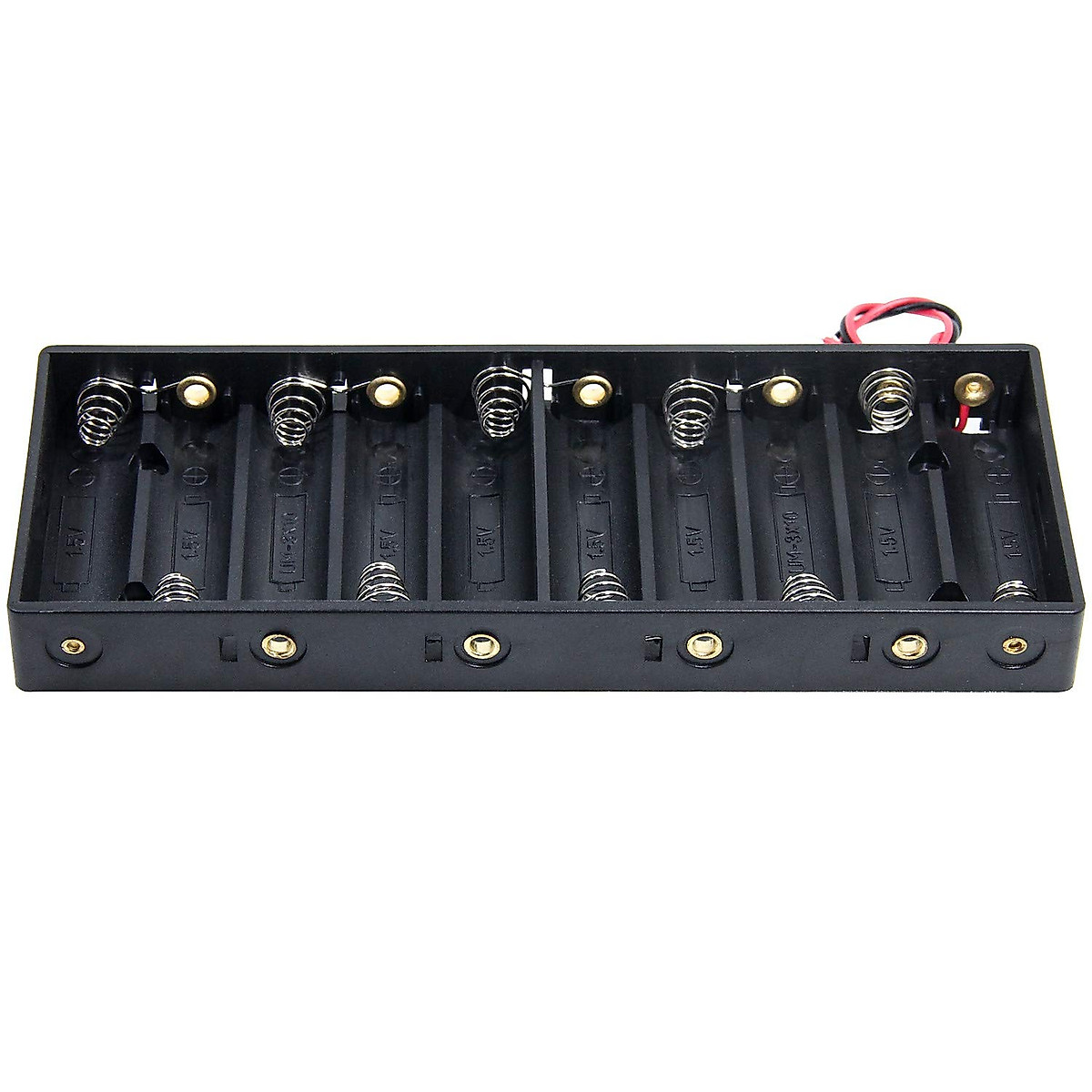 12v aa Battery Holder, 10 AA Battery Holder with Wire Leads 1.5V for LED Lights