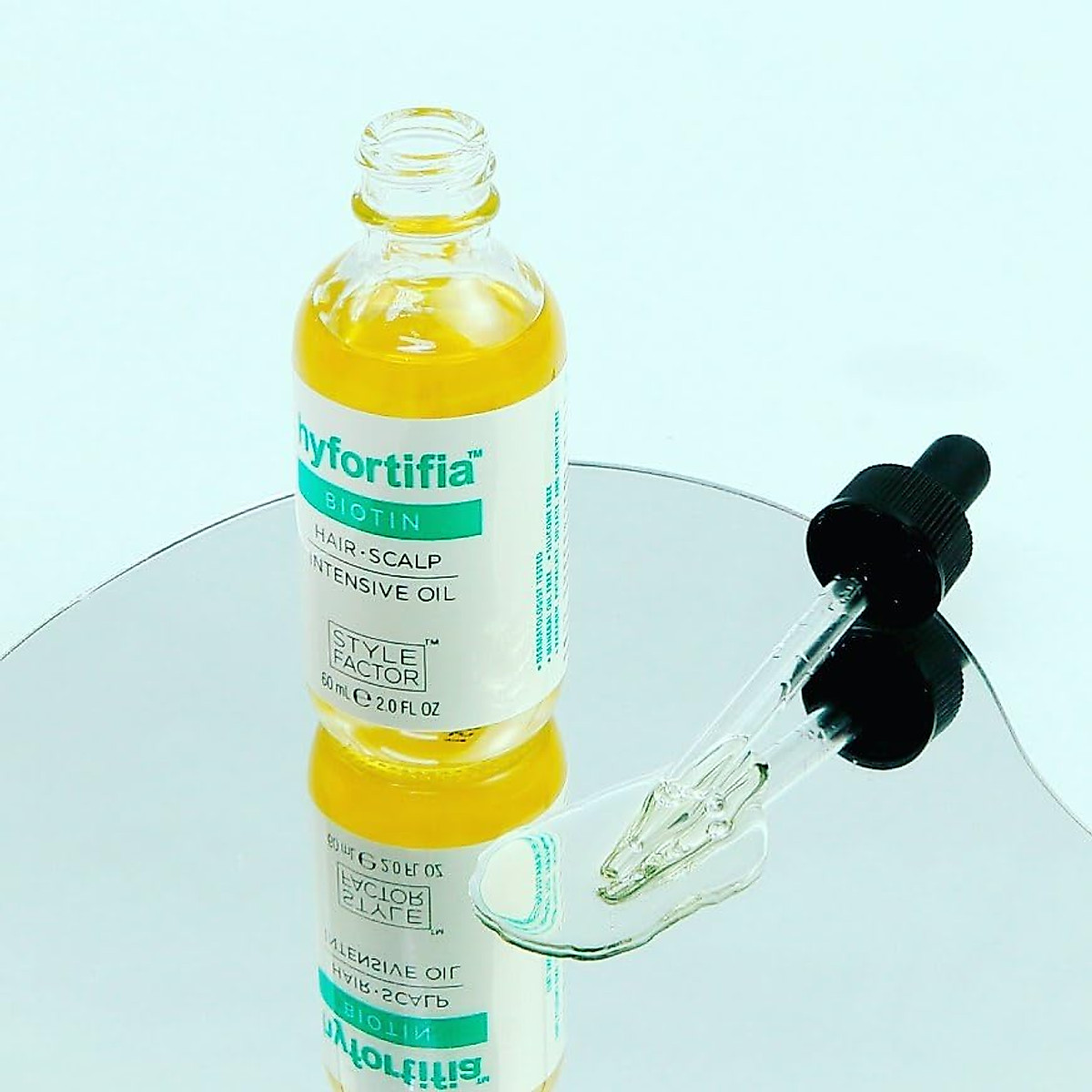 Style Factor hyfortifia™ Biotin Shampoo Conditioner Treatment | Shine Strengthen and Nourish | Made in USA (Hair Scalp Intensive Oil 2 Oz)