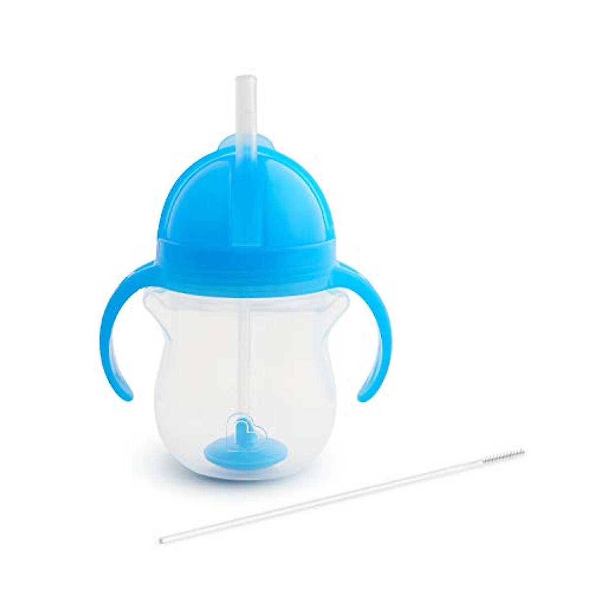 Munchkin® Any Angle™ Weighted Straw Trainer Cup with Click Lock™ Lid, 7 Ounce, Blue