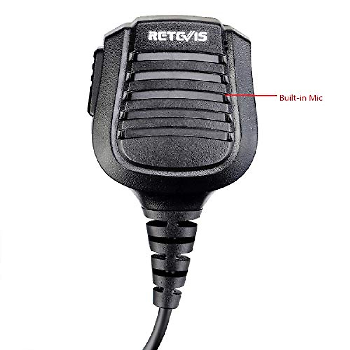 Retevis 2 Pin Walkie Talkie Speaker Microphone with 3.5MM Jack Compatible with Retevis RT22 RT21 RT68 RT19 H-777 RT15 RT22S RT86 RT18 RB18 RT27 RT5R RT1 Baofeng UV-5R BF-F8HP 2 Way Radio(2 Pack)