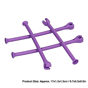 Wine Rack Glass Holder, Flexible 4Pcs Goblet Holder Wine Glass Dishwasher Protector for Home Bar Use