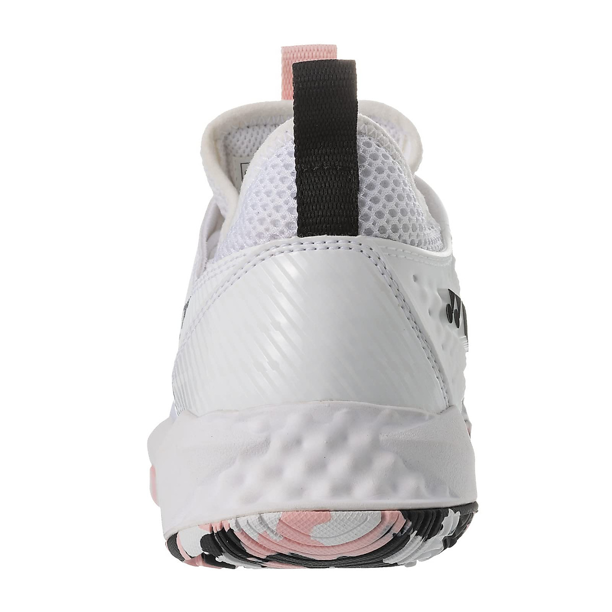 YONEX Women's Power Cushion Fusion Rev 4 Tennis Shoes (White/Pink, us_Footwear_Size_System, Adult, Women, Numeric, Medium, Numeric_9)