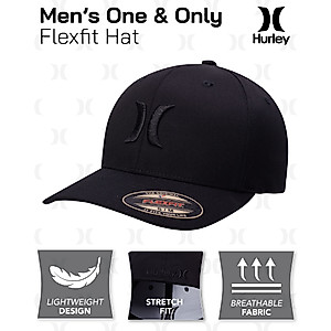 Hurley One & Only Men's Hat, Size Large-X-Large, Black(Black)