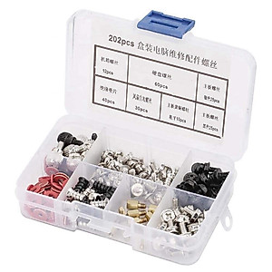 202pcs Motherboard Hard Disk Screws PC Assortment Kit Computer Repairing Accessories DUOER