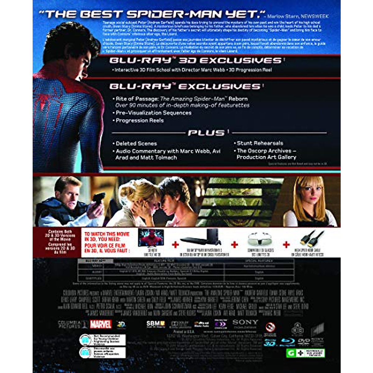 The Amazing Spider-Man 3D: Limited Edition Collector's Set + Figurine Collector + Figurine (Bilingual) [Blu-ray 3D + Blu-ray + DVD]