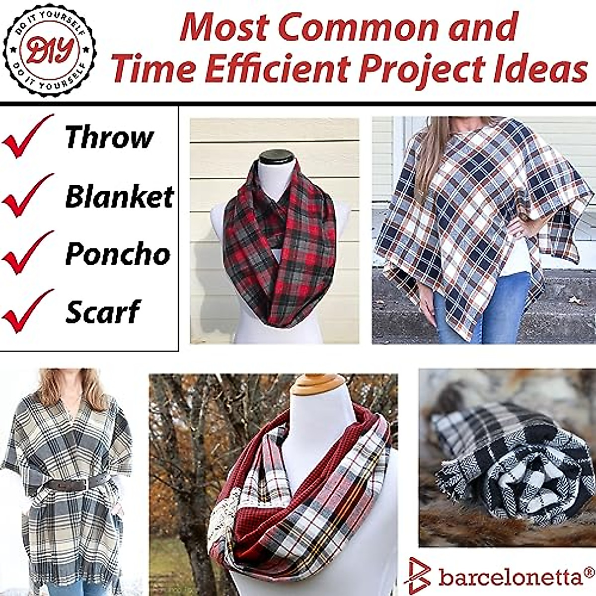 Barcelonetta | Cotton Flannel Fabric | 100% Cotton | 60 Inch Wide | Quilting, Blanket, Sewing, PJ, Shirt | Cloth (Black Steward, 2 Yard)