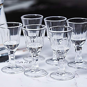 REATR 0.4oz 10ml Unique Mini Wine Shot Glasses Set of 6 (only 12 ml)