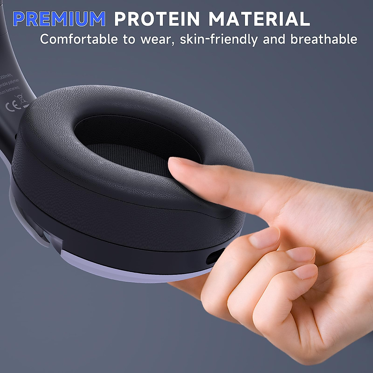 Gtheos Wireless Gaming Headset for PS5, PS4, Elden Ring, PC, Mac, Switch, Bluetooth 5.3 Gaming Headphones with Noise Canceling Microphone, 45H Battery, RGB Light, White