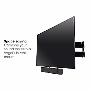Vogel's SOUND 3550 soundbar mount | Also fits Bose Soundbar 500/700 | Sonos Arc/Beam/Playbar | Samsung | Sony | LG and JBL | mount for VESA 100 to 600 | Black | Max. 14.3 lbs (6,5 kg)