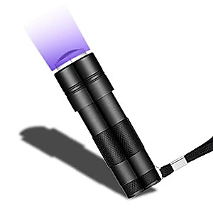 DOUITH Mini UV LED Nail Lamp for Gel Nails with 12 LED, Portable Gel LED UV Nail Lamp with Silicone Nail Stamper, Battery-Powered Gel Cure Lamp Stainless Steel Manicure Tool