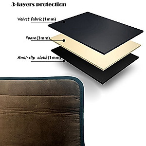 Wakaka 2 Pieces Office Home Polyester Removable Durable Machine Washable Office Chair Armrest Slipcovers Covers