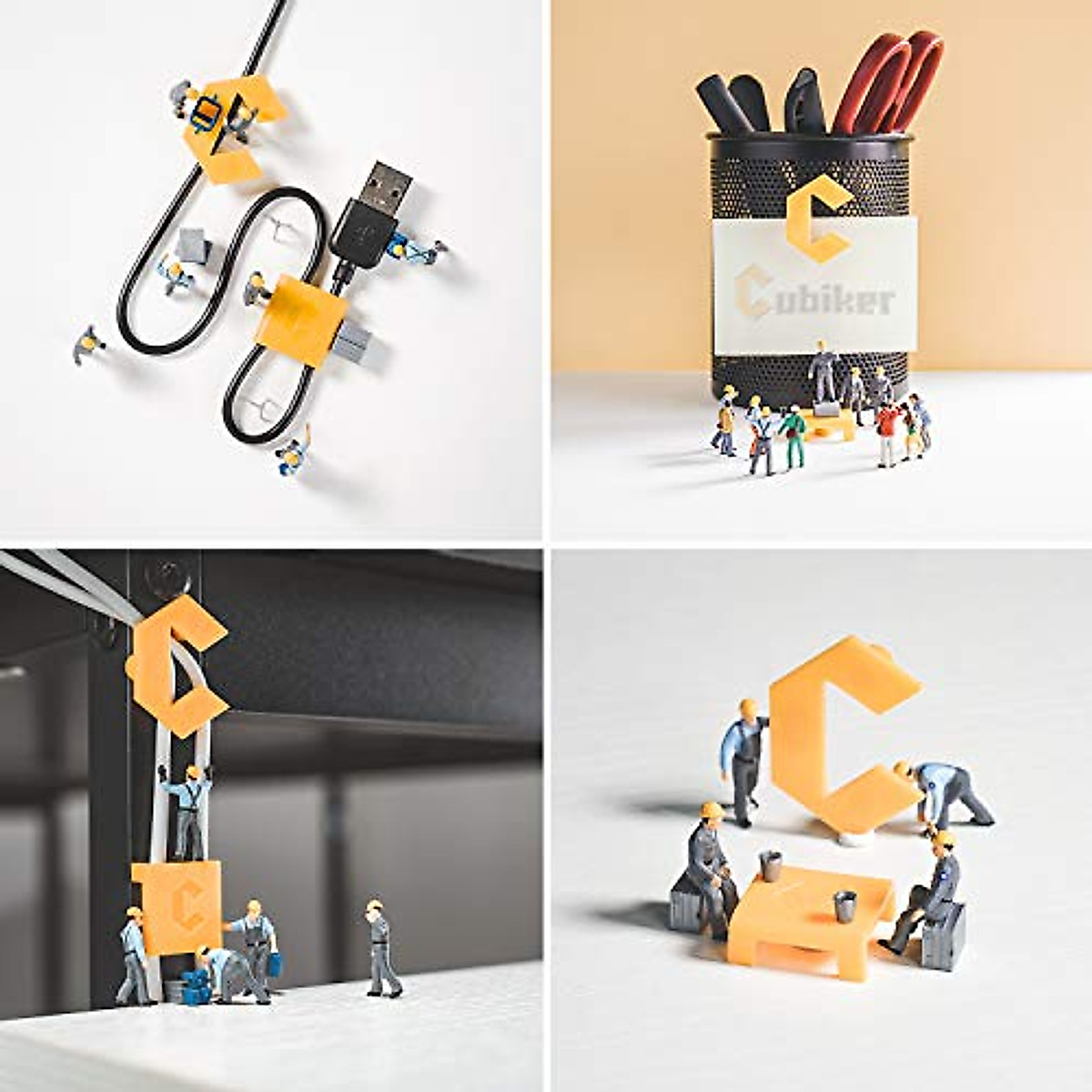 Cubiker Modern L-Shaped Desk Computer Corner Desk, PC Laptop Writing Study Desk for Home Office Wood & Metal