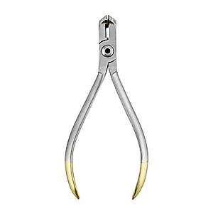 QWORK Distal End Cut Plier, Orthodontic Cutter Dental Surgical Instrument Tool for Fixed and Cutting Hard and Soft Wire,Braces Removal Tools Dentist Extraction Kits