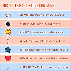 Anniversaries Gifts for Him, Anniversaries Gifts for Her, Couples Gifts, Birthday Gifts for Boyfriend, I Love You Gifts, Fun Little Bag Of Love, Little Keepsake, Cute Meeting Gifts for Boyfriend