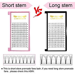 Premade Fans Eyelash Extensions 5D 3D 7D 8D 10D Short Stem Premade Volume Eyelash Extensions 3D 5D 7D Volume Lash Extensions .07 .10 Pre made Lash Fans C D Curl 9-15 MIX(5D-D-0.10,9-15mm)