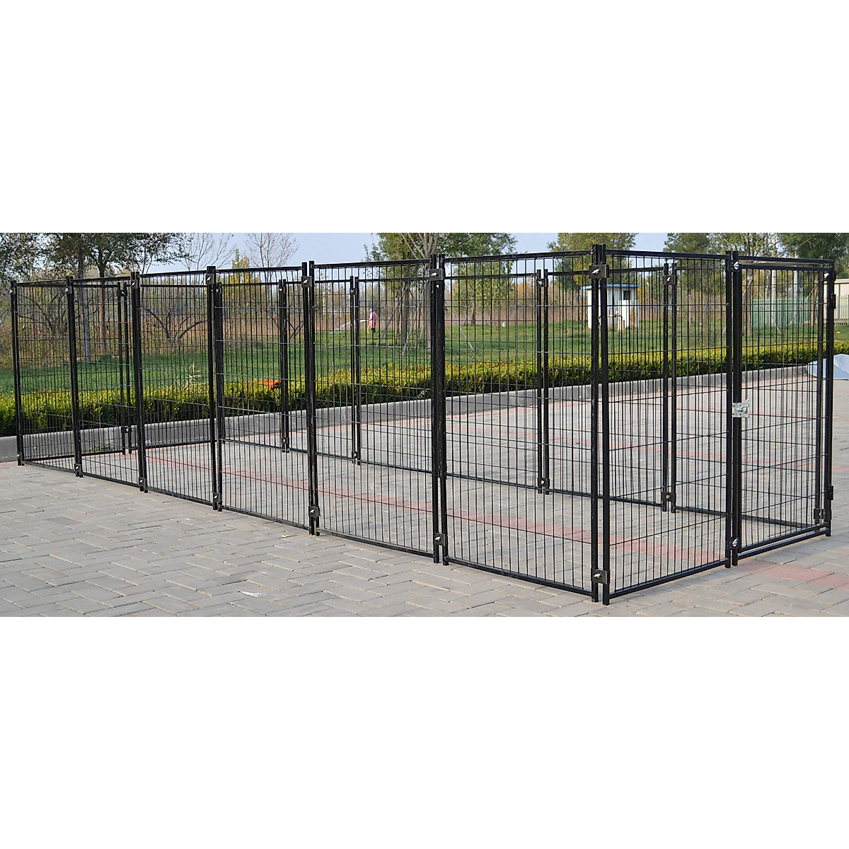 Omitree 9 x 9 x 3.93 ft Modular Dog Exercise Fence Barrier Pet Cat Run New Pen
