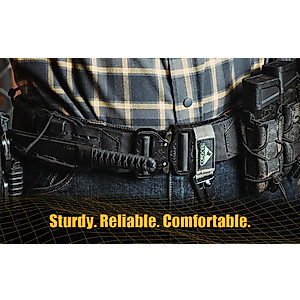 Condor LCS Cobra Gun Belt (Black, Medium/Large: 40.5"-44.5" Long, Waist 34"-36")
