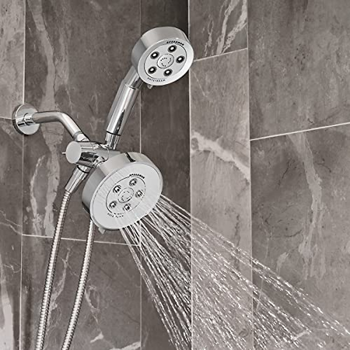 Neo Anystream VSR-233010 6-Spray Polished Chrome Dual Shower Head 2.5-GPM (9.5 LPM)
