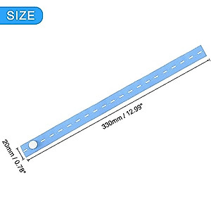 uxcell Clothes Storage Elastic Band with Buttonhole, 50Pcs Clothing Storage Strap, Clothes Organization System for Drawer Blanket Storage Band, Blue