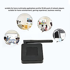 Zunate Wireless HDMI Transmitter Receiver, Wireless WiFi Display Receiver for AirPlay Mirroring OS Systems Miracast Windows Android
