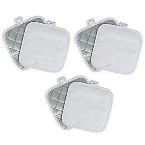 Square Blank Oven Mitts Sublimation Slim Set 6 Pieces Heat Thermal Transfer Polyester Pot Holder Kitchen cookware Dinning